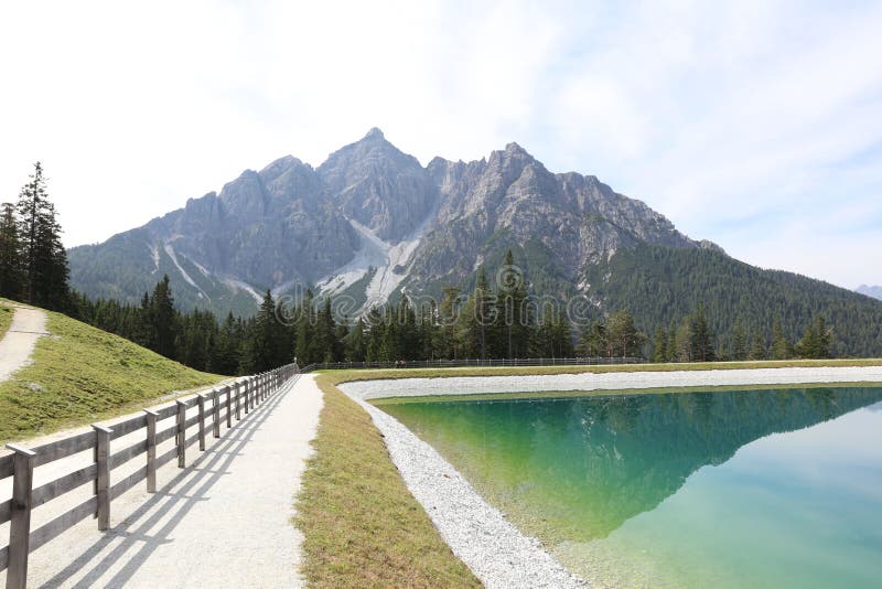 Mountains in Tirol stock image. Image of tyrol, austria - 130823927