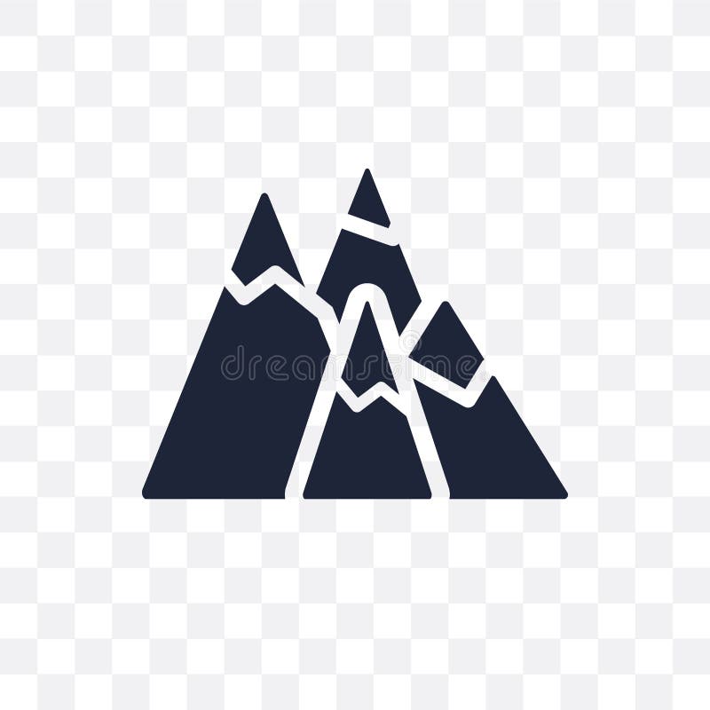 Mountains Transparent Icon. Mountains Symbol Design from Nature Stock ...