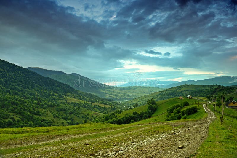 Mountains. Ukraine. stock image. Image of morning, spring - 31474113