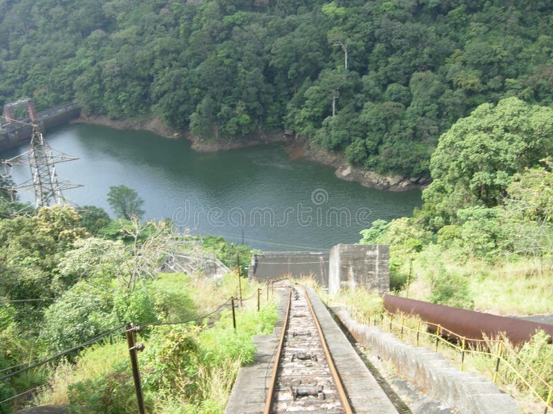 Mountains upper dam view stock image. Image of upper - 199089765