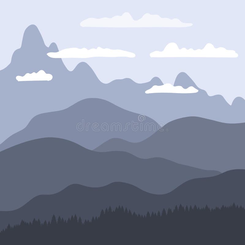 Mountains vector stock vector. Illustration of mountains - 99096500