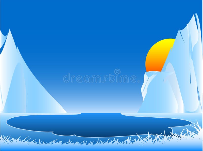 Mountains View stock illustration. Illustration of water - 2297151