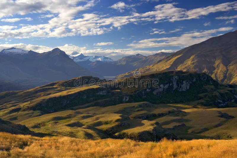 Distant Mountains and Lake stock image. Image of hills - 2791241