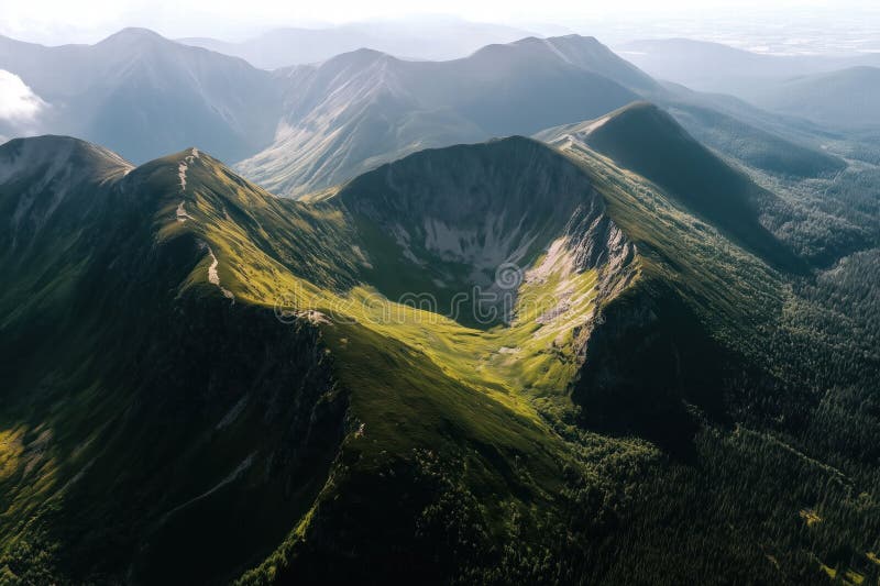 Mountains. View from above stock photo. Image of hill - 363586000