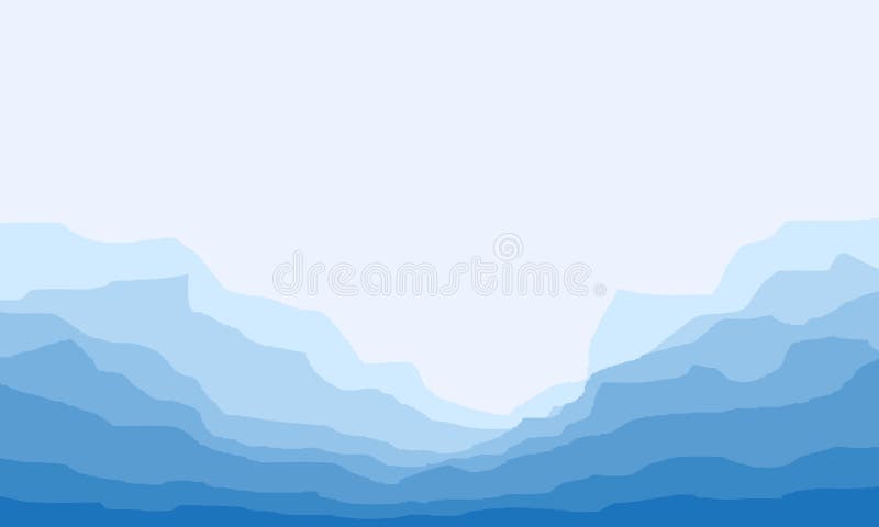 Mountains View, Landscape, Panorama. Abstract Background. Vector ...