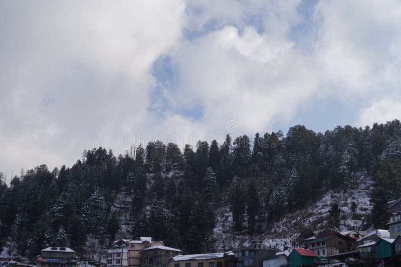 Mountains View with Multiple Homes Stock Photo - Image of north ...