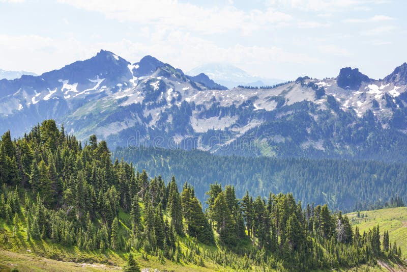 Mountains in Washington stock photo. Image of panoramic - 164061154