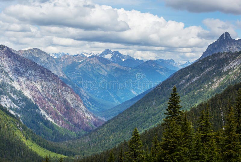 Mountains in Washington stock image. Image of national - 154998179