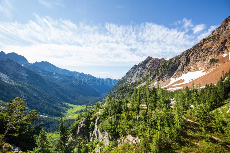 Mountains in Washington stock image. Image of national - 154998179