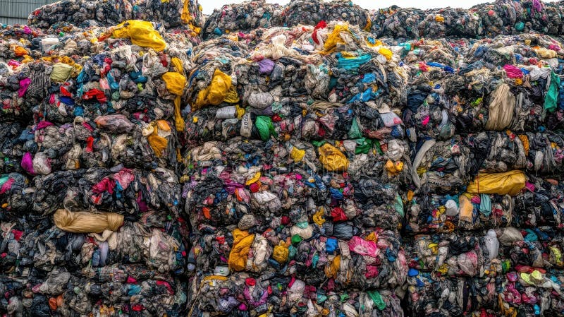 Mountains of Waste a Dense Pile of Discarded Materials and Refuse Ready ...