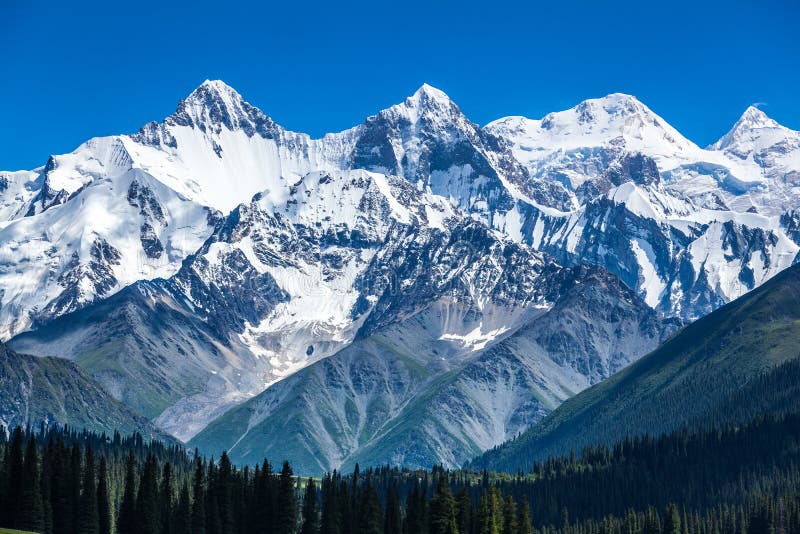 Mountains in Xinjiang,China Stock Image - Image of blue, rocky: 127659345