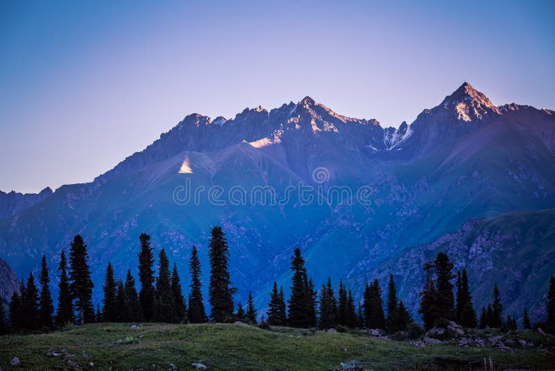 Mountains in Xinjiang,China Stock Image - Image of serene, natural ...