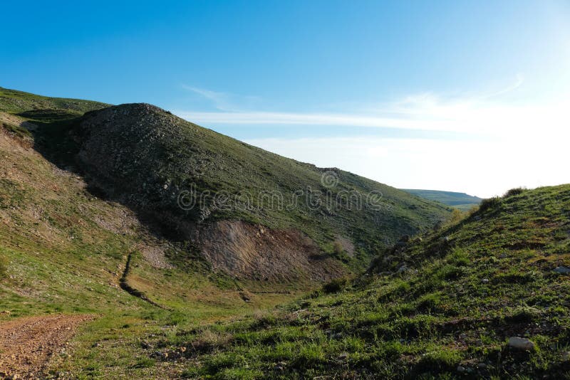 Mountains at Zaarour stock photo. Image of hills, serenity - 177687642