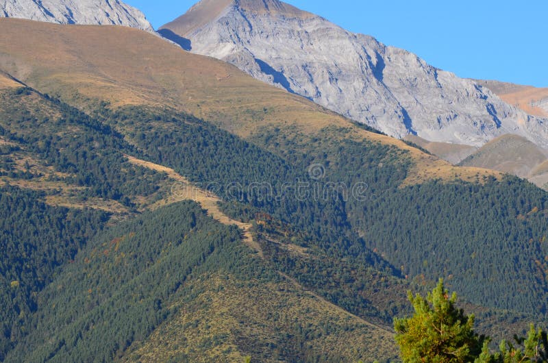 Mountainscapes in the Aragonese Pyrenees Stock Photo - Image of montane ...