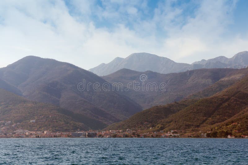 Mountainside View. Montenegro Stock Image - Image of coastal, shore ...