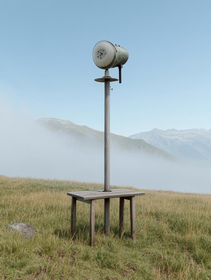 Mountaintop Communication Device Solitude Technology Nature Observation ...