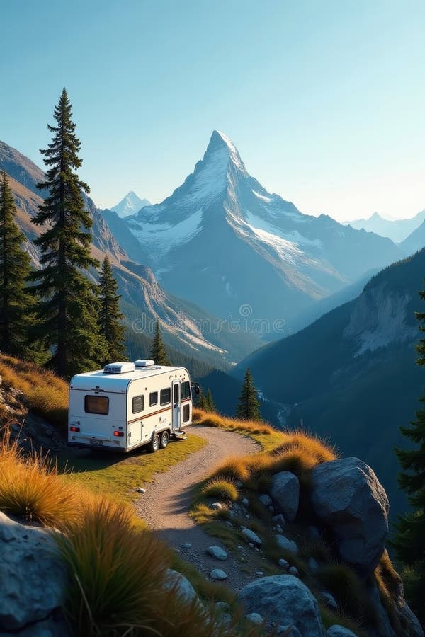 Mountaintop RV Campsite, Panoramic View, Clear Sky, Outdoors, Stunning ...