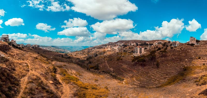 Mountaion Panorama in Lebanon Stock Photo - Image of mountain ...