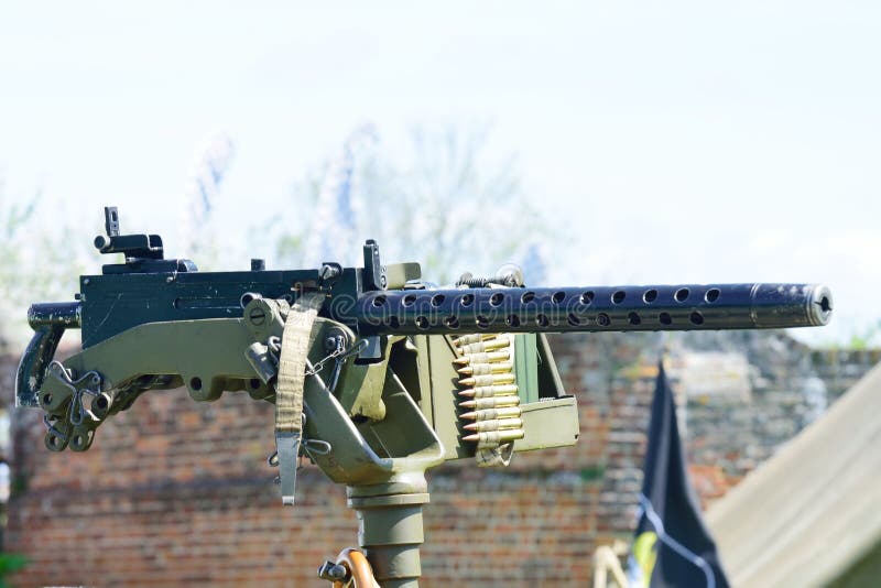 Mounted machine gun stock image. Image of machine, weapon - 54317825