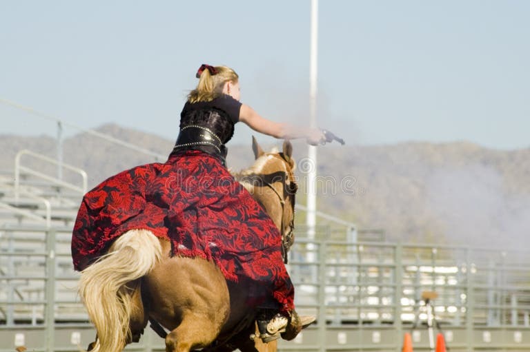 Mounted shooting 3 stock image. Image of costume, cartridges - 2217903