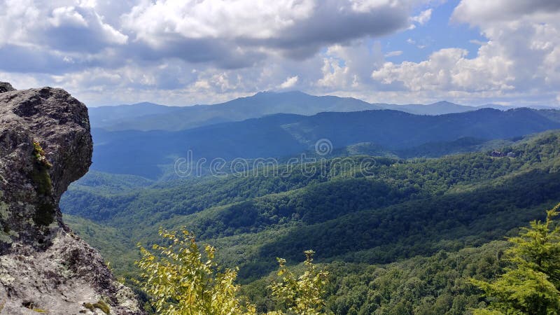Mountain View at Edge of Cliff Stock Photo - Image of cliff, edge ...