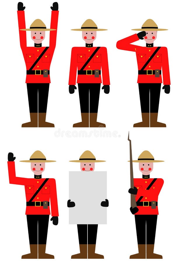 Canadian Mountie stock vector. Illustration of canadian - 12505972