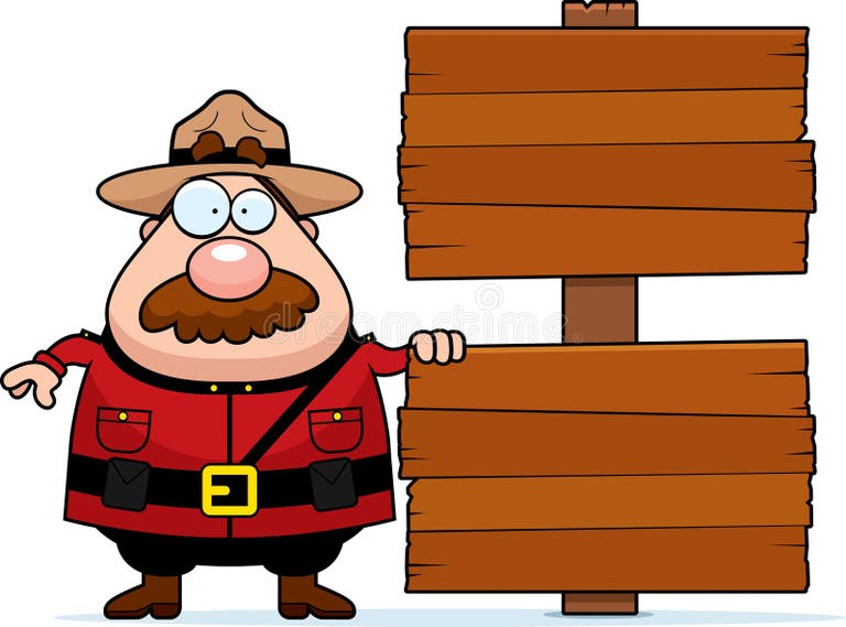 Mountie Sign stock vector. Illustration of post, smiling - 13106495