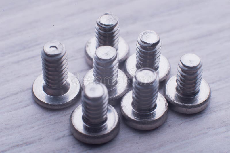 Mounting Bolts from the Hard Drive Casing Stock Photo - Image of white ...