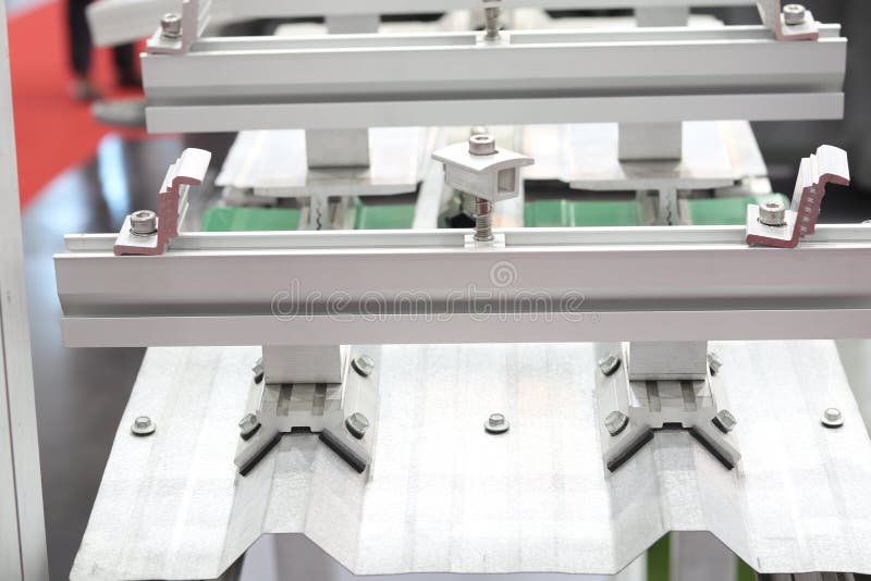 Mounting Clamp of Solar Panel ; Stock Photo - Image of solar, green ...