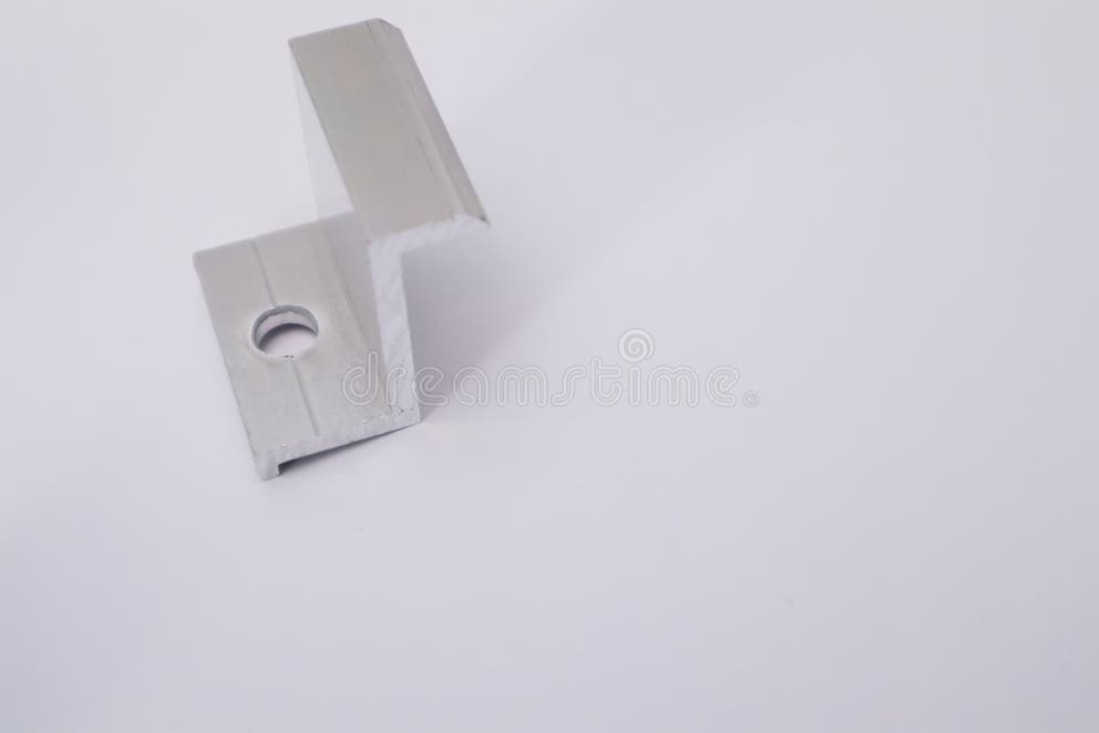 Mounting Clamp of Solar Panel. Solar Panel Mounting. Various Components ...