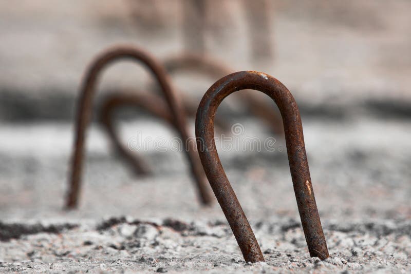 Mounting Loop for Foundation Blocks Stock Image - Image of shape, brick ...
