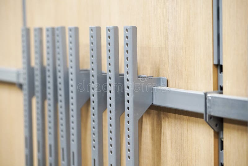 Mounting on Racks for the Item Stock Photo - Image of network, skillet ...