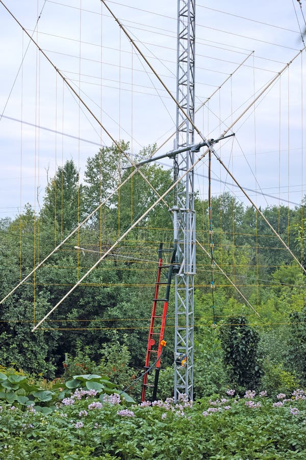 Rotating the Antenna on a High Mast Stock Photo - Image of mast ...