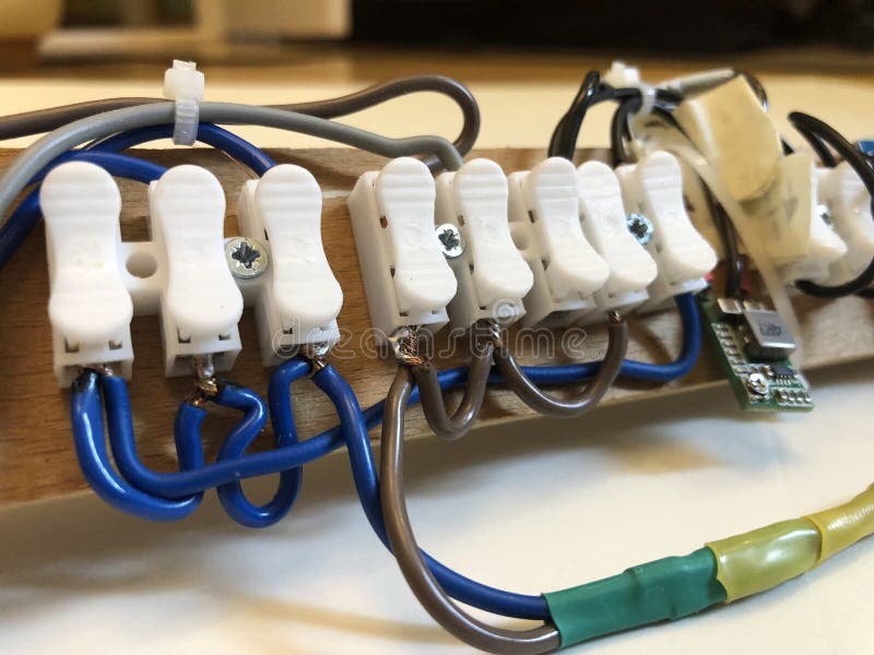 Mounting terminal block stock photo. Image of electrical - 363765606