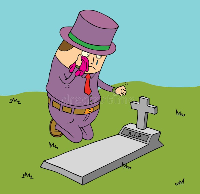 Mourning stock vector. Illustration of cemetery, cross - 32250475