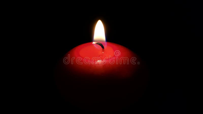 Mourning Sad Burning Candle on a Black Background Stock Footage - Video ...