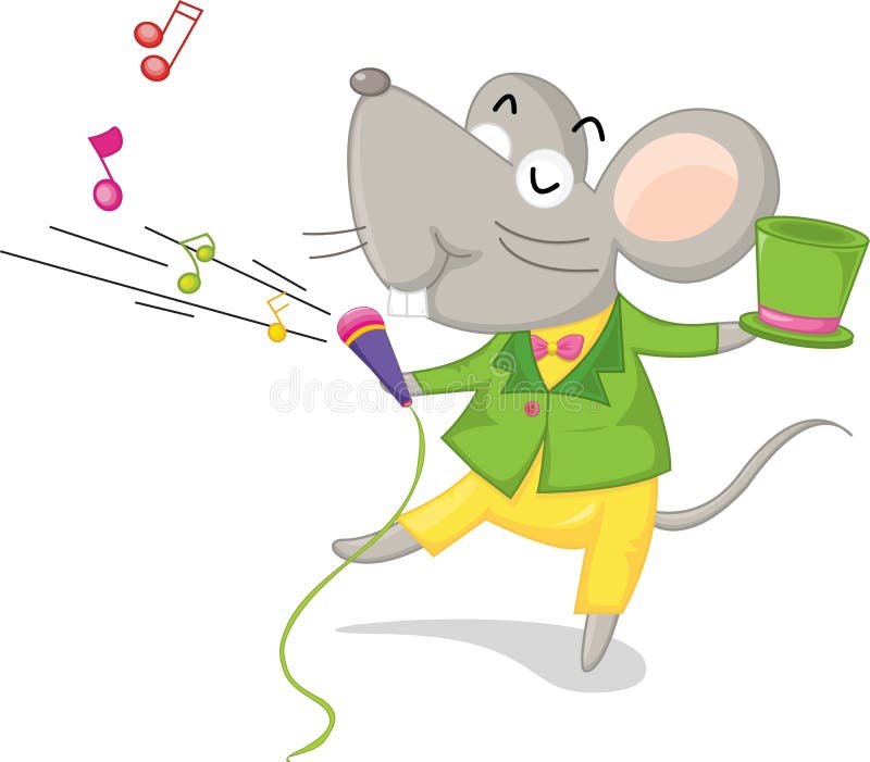 Dancing mouse stock illustration. Illustration of sketch - 9191361