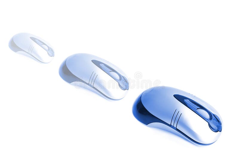 Four Views of Cordless Computer Mouse Stock Photo - Image of phone ...