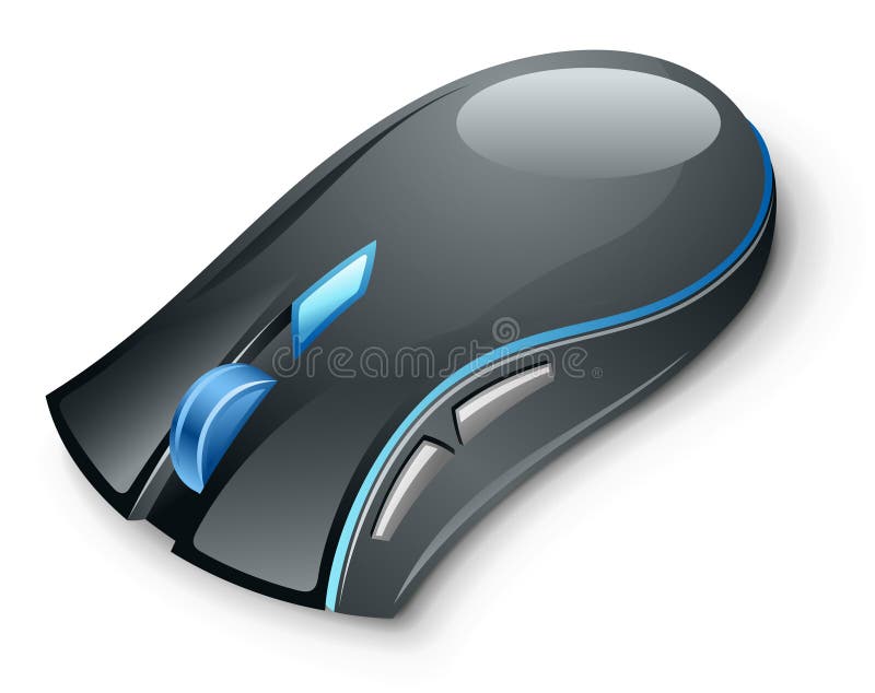 Optical mouse stock vector. Illustration of icon, technology - 18626247