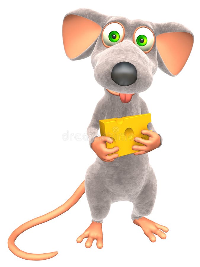 Scaring Mouse stock illustration. Illustration of comic - 3154015