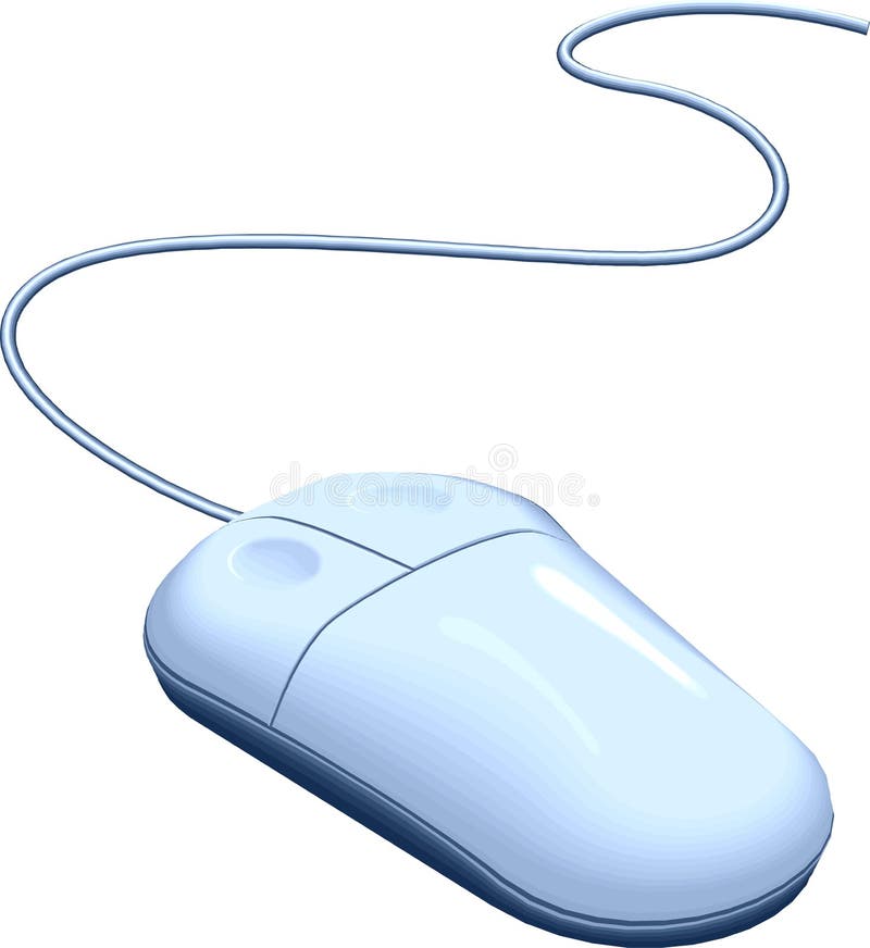 Orange Computer Mouse stock illustration. Illustration of office - 29384