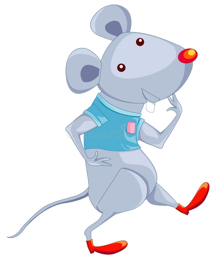 Mouse thief stealing chees stock vector. Illustration of loot - 19214898