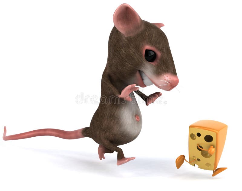 Mouse with a tooth stock illustration. Illustration of small - 13564491
