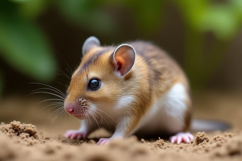 Mouse Adventure in Natural Habitat Stock Illustration - Illustration of ...