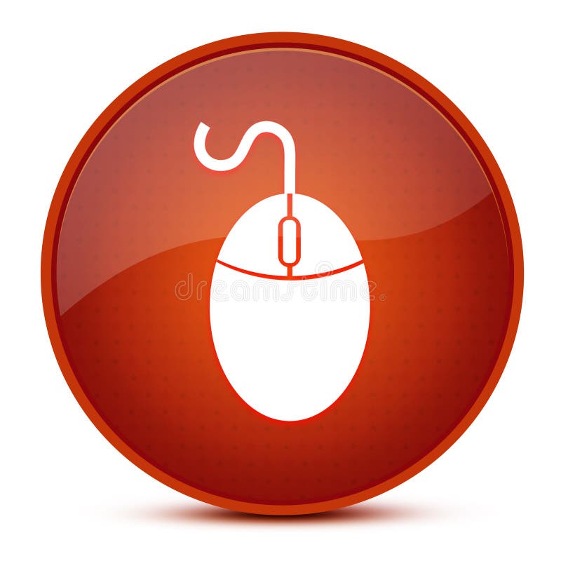 Cursor Aesthetic Glossy Blue Round Button Abstract Stock Illustration ...