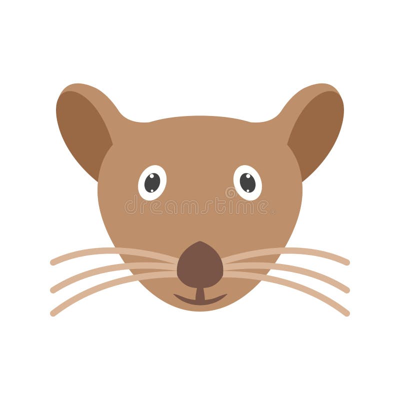 Mouse Face stock vector. Illustration of mammal, design - 100619596