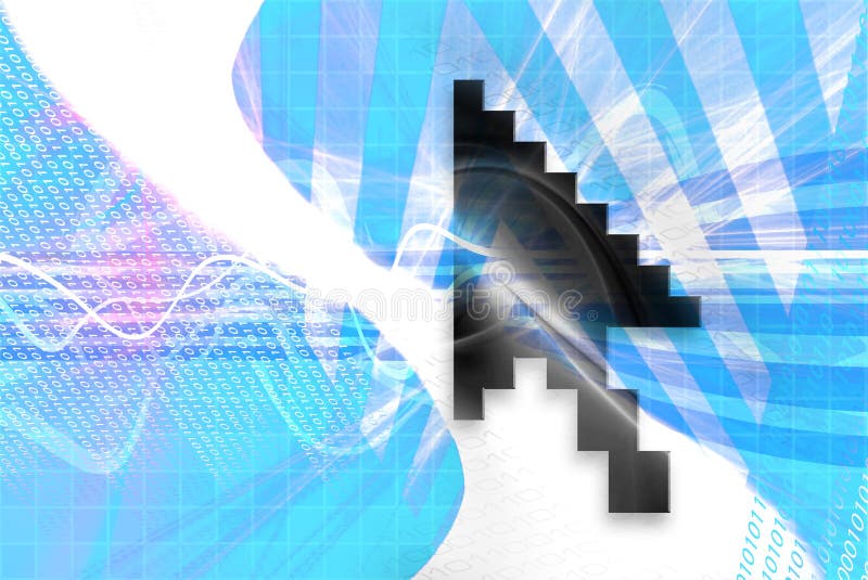 Mouse Arrow Cursor stock illustration. Illustration of navigation - 8516446