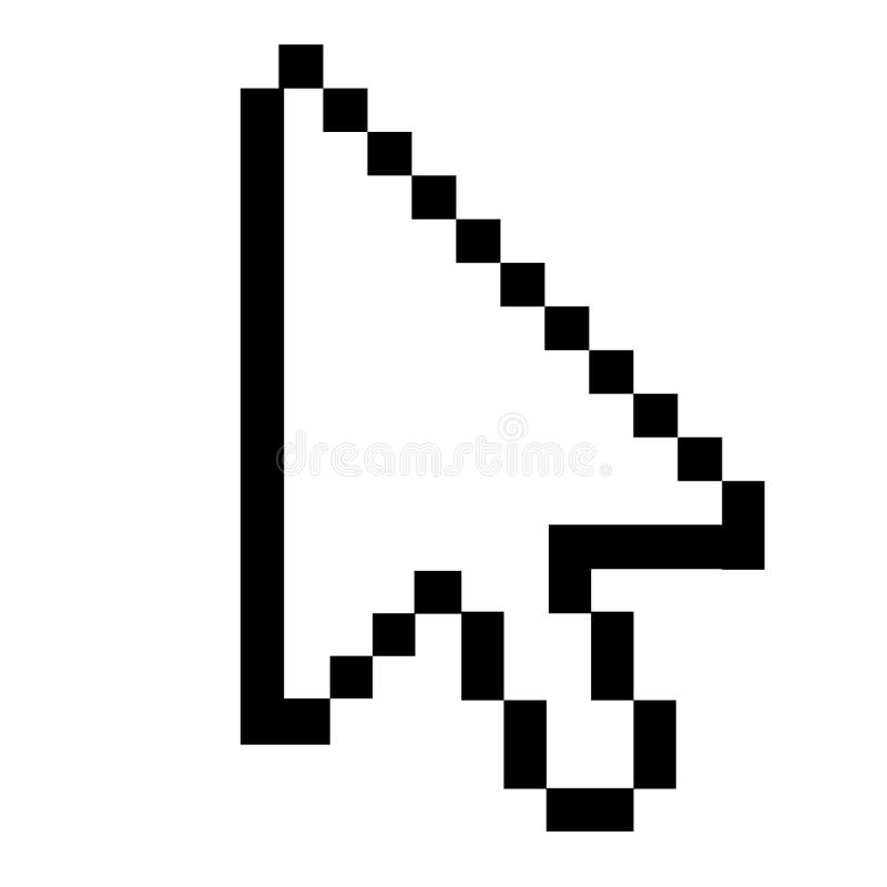 Mouse Arrow Cursor Old Icon Stock Vector - Illustration of hand, vector ...