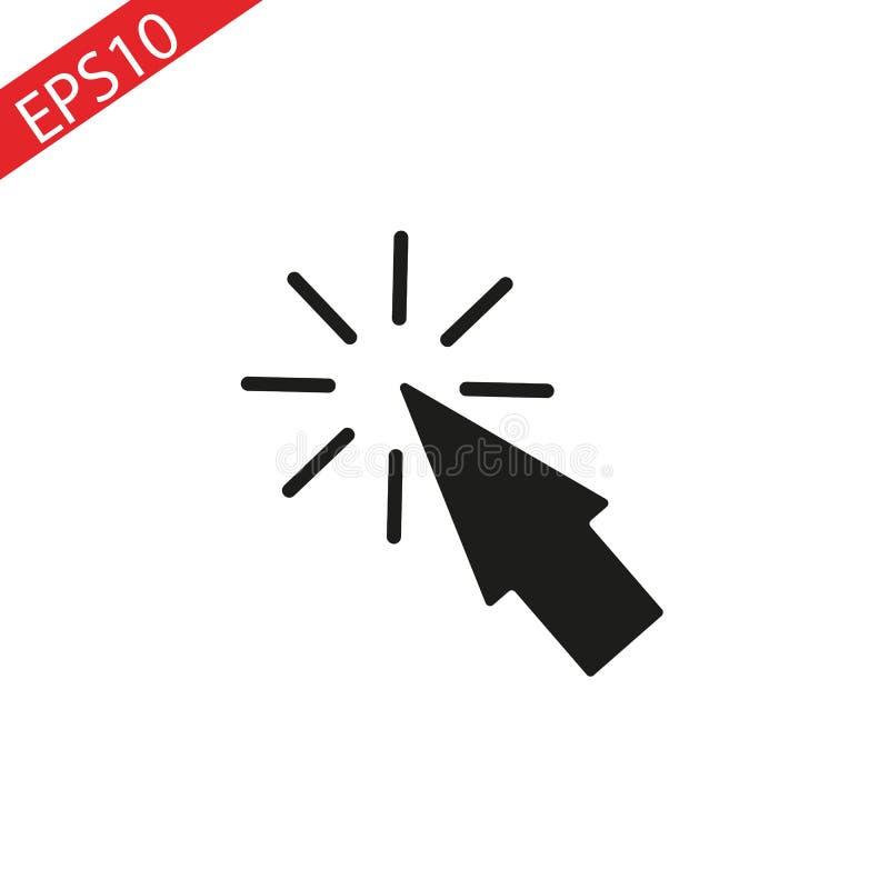 Mouse Arrow Icon, Computer Mouse Arrow Vector Icon, Mouse Arrow in ...