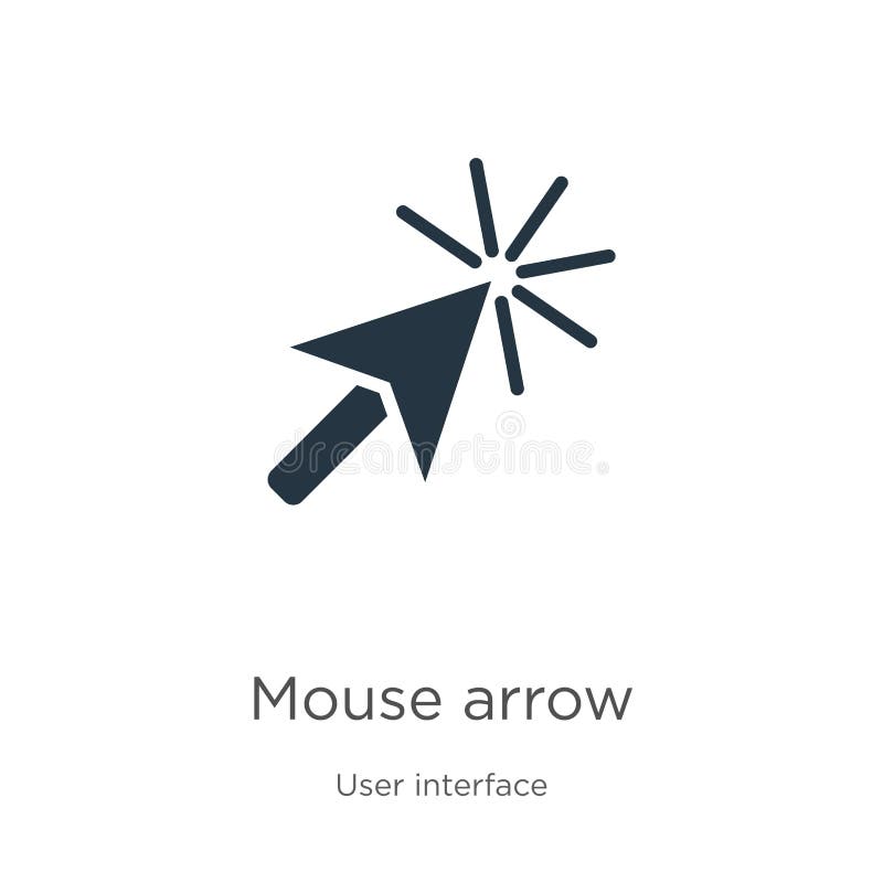 Mouse Arrow Icon Vector. Trendy Flat Mouse Arrow Icon from User ...